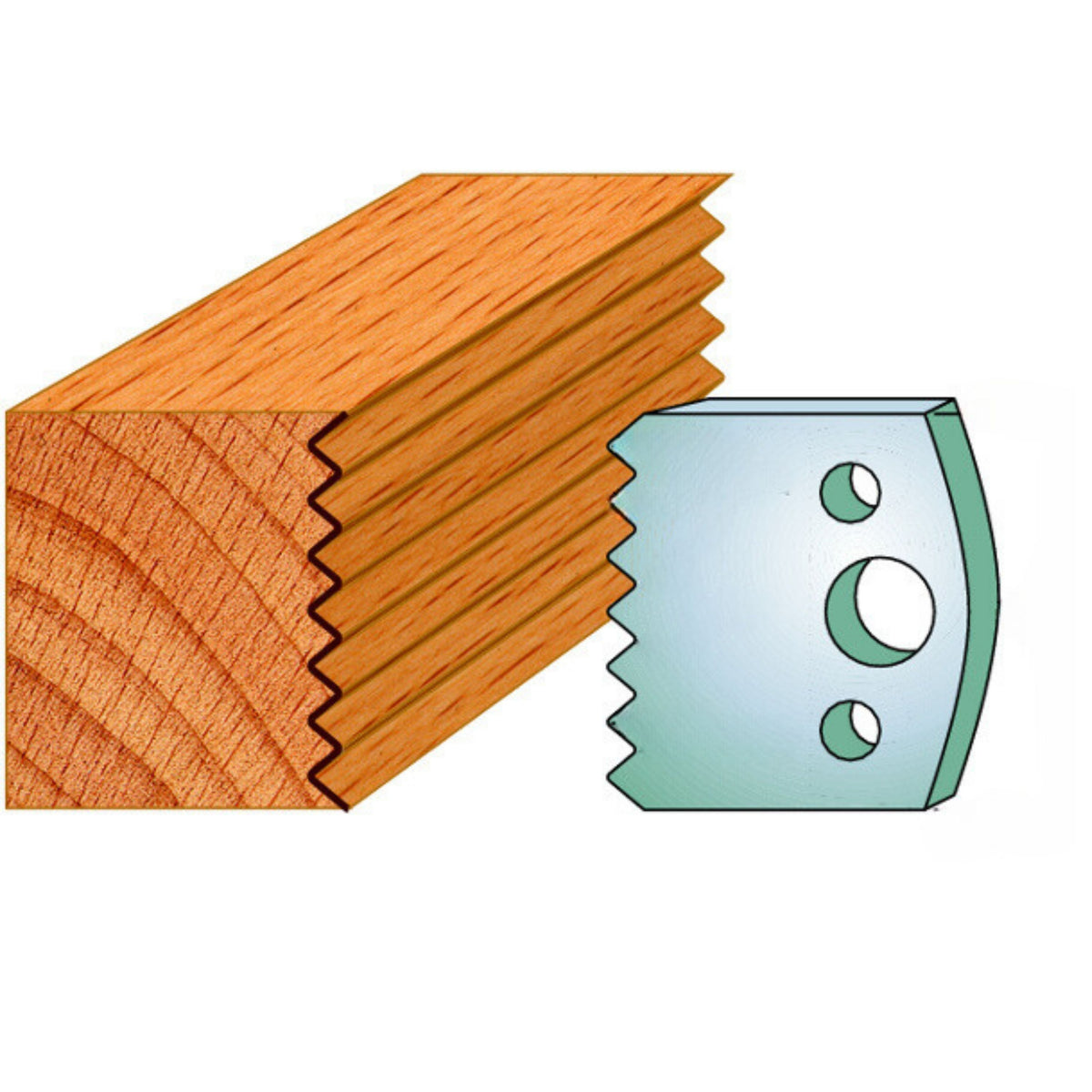 Profile 077 Knives and Limitors Sets | Spindle Moulder Cutters Limitors ...